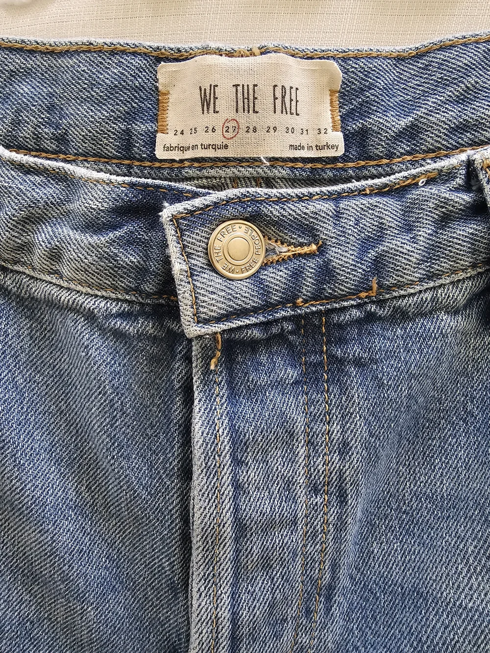 Free People | Jeans | Free People We The Free Light Blue Distressed ...